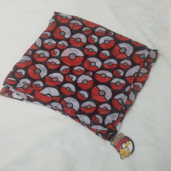 Pokemon | Accessories | Pokemon Poke Ball Infinity Scarf | Poshmark